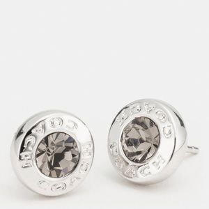 Coach | Jewelry | Coach Open Circle Stone Stud Earrings New | Poshmark